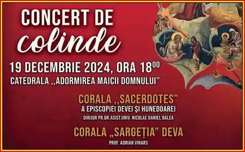 Concert de colinde 2024 la Catedrala Adormirea Maicii Domnului din Deva ...