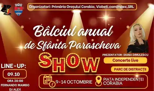 Bâlciul de Sfânta Parascheva Corabia 2025 program cu concerte și parc ...
