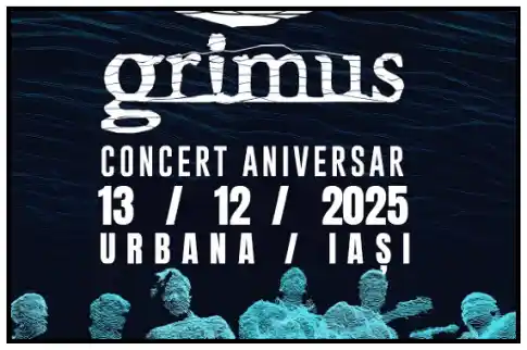 CONCERT ANIVERSAR 20 de ani GRIMUS la URBANA IASI in 13 decembrie 2025 ...