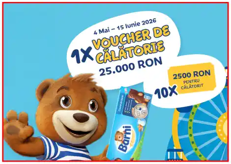 Cumperi Barni și câștigi 25.000 de lei pentru vacanța sau 2500 lei bani ...